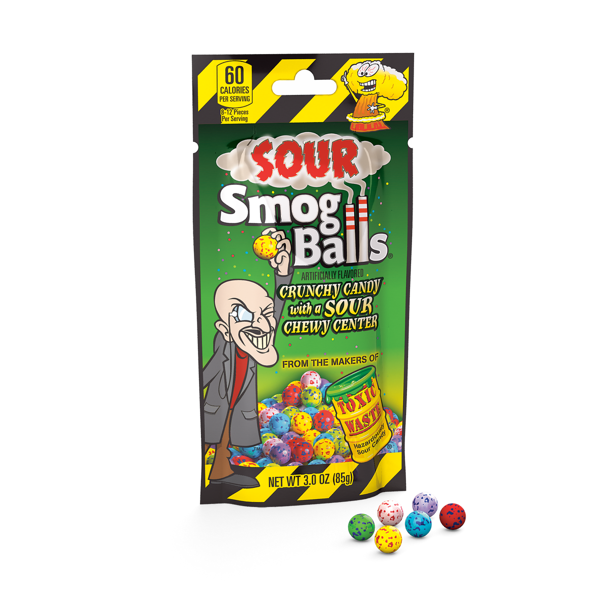Crunchy & Chewy I Sour Smog Balls I XTREME Sour Candy I Sour Smog Ball ...