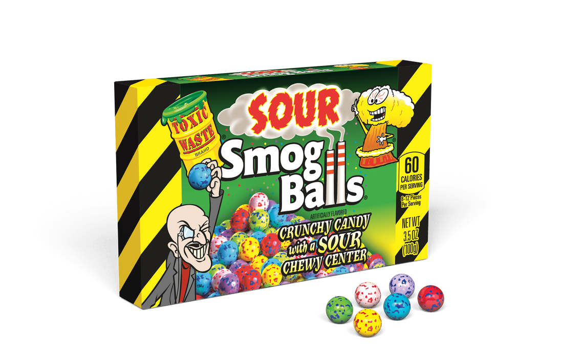 Crunchy & Chewy I Sour Smog Balls I XTREME Sour Candy I Sour Smog Ball ...