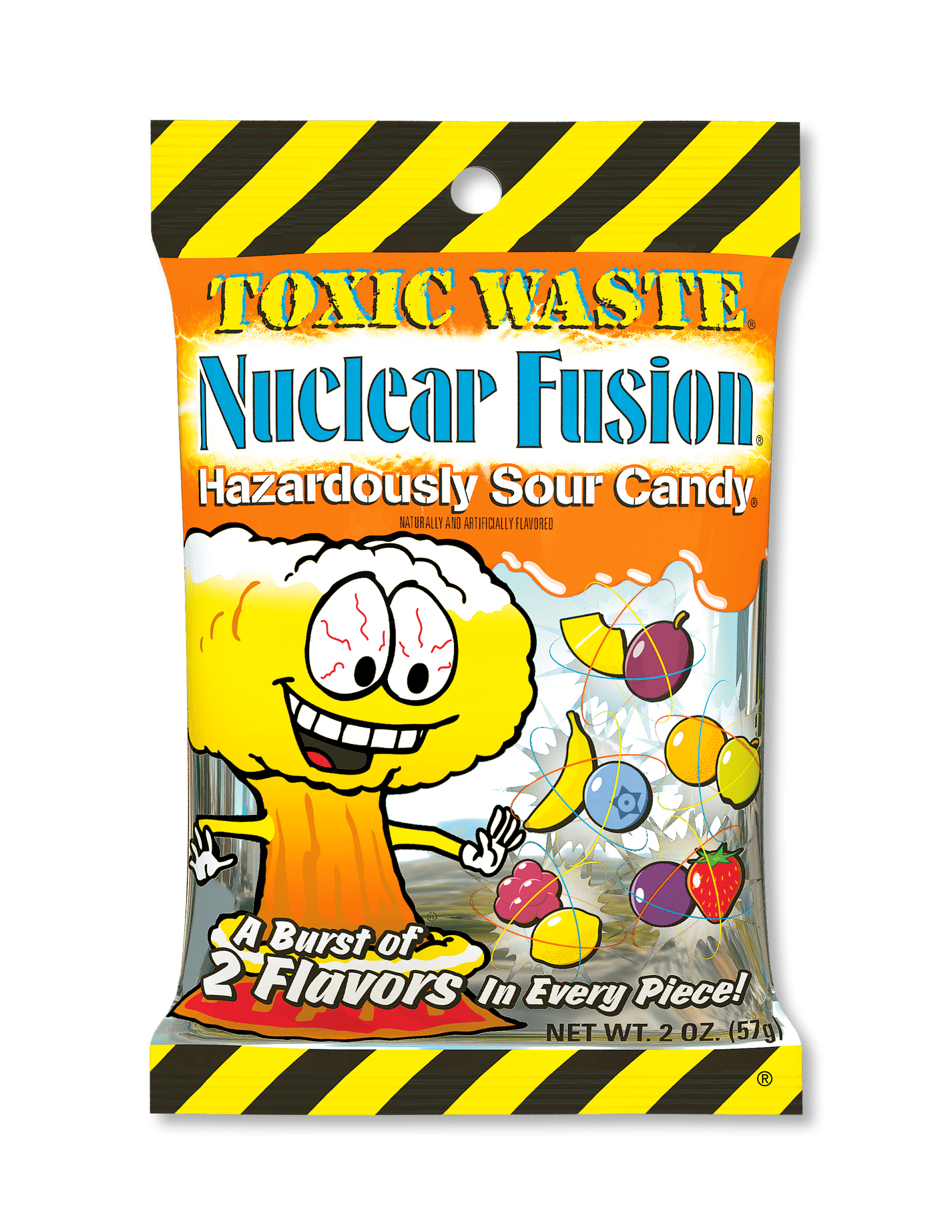 Nuclear Fusion Sour Candy I 2-in-1 I Fruit Flavors & Intense Sour I ...