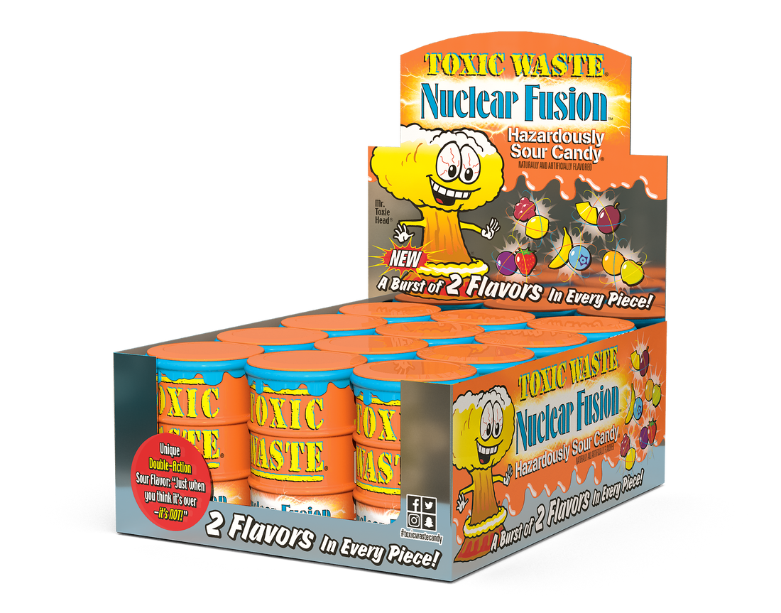 Nuclear Fusion Sour Candy I 2-in-1 I Fruit Flavors & Intense Sour I ...