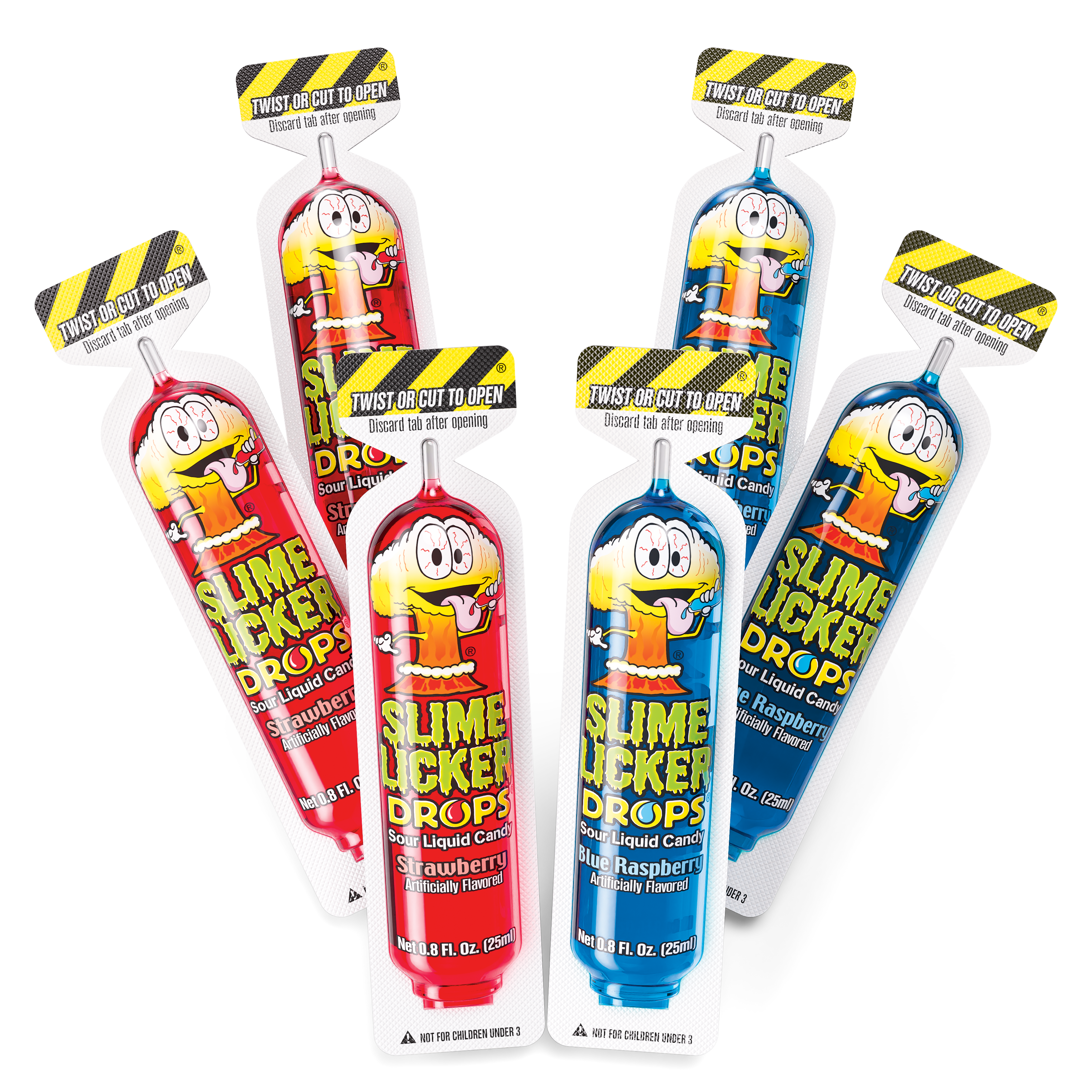Slime Licker Drops 6-Pack I Sour ON-THE-GO I Viral Candy Craze I Toxic ...