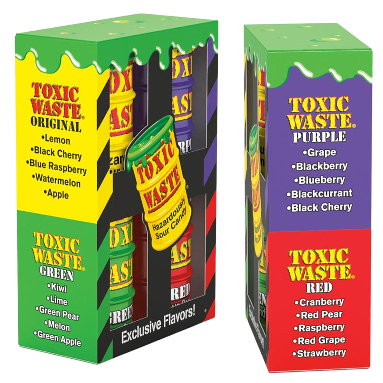 Toxic Waste 4-Pack Drum Variety – Toxic Waste Candy