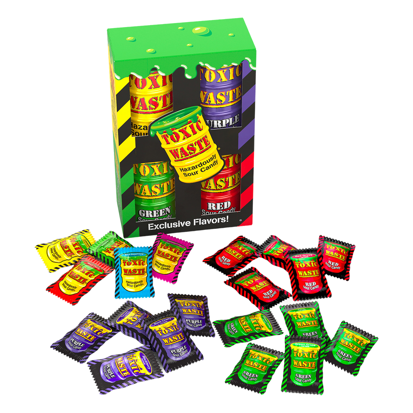 Toxic Waste 4-Pack Drum Variety – Toxic Waste Candy